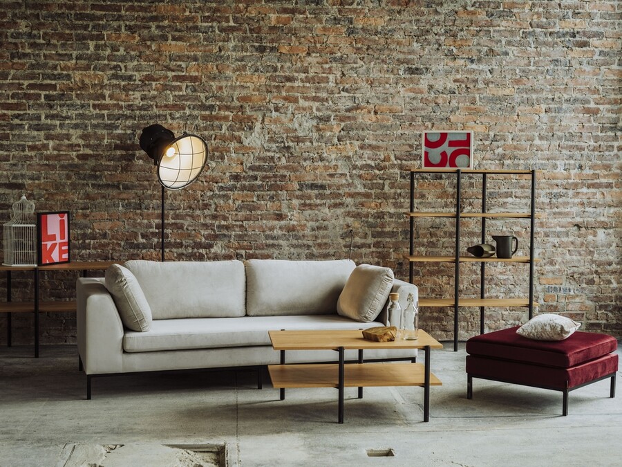 Regał RAVE BASIC 110 - naturalny/czarny, Customform - Meble - sklep ...