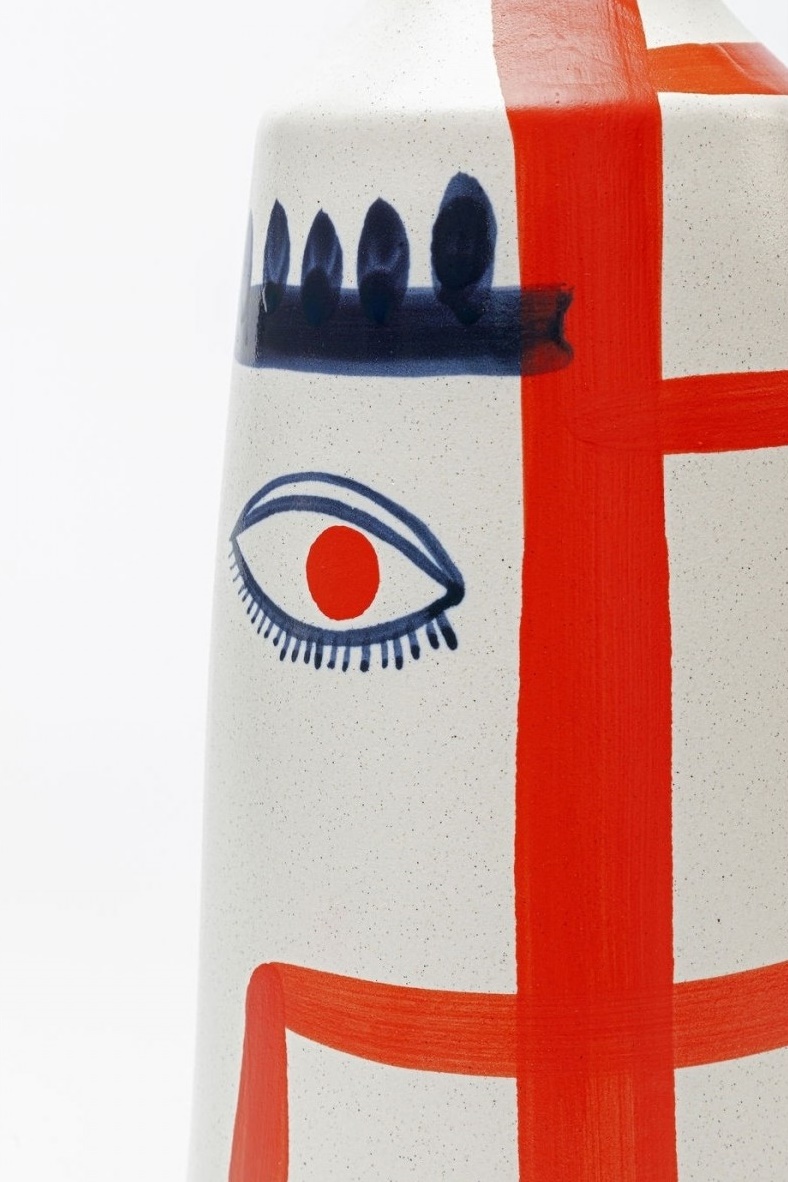 Wazon z grafiką kolorowy 38 cm, Kare Design - Wyposażenie wnętrz ...